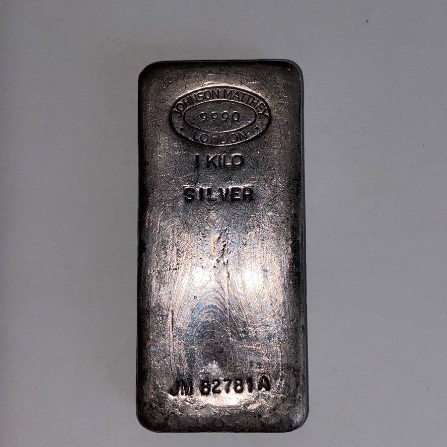 Johnson Matthey 1 Kilo Silver Bar | Köp på Tradera (711961845)