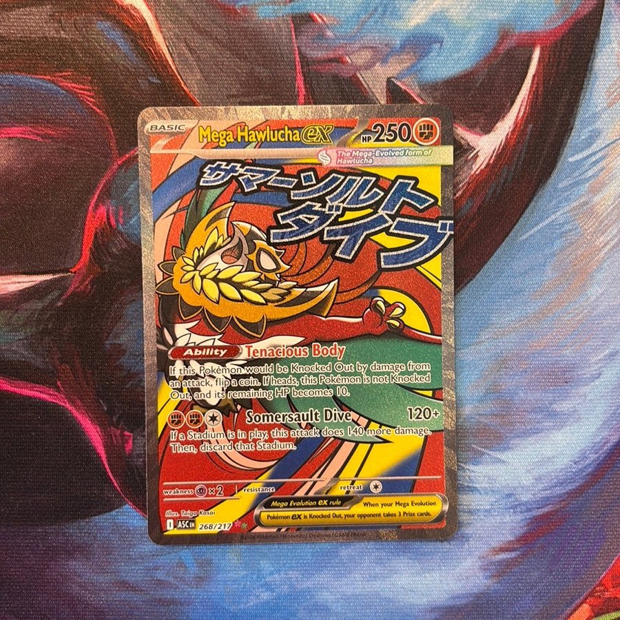 Mega Hawlucha EX #268/217 Full Art Mega Attack .. | Köp på Tradera ...