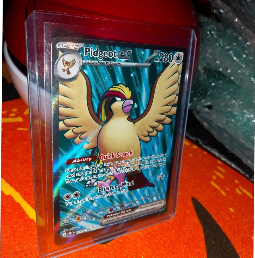 Pidgeot ex • Double Rare • 217/197 • Obsidian F.. | Köp på Tradera ...