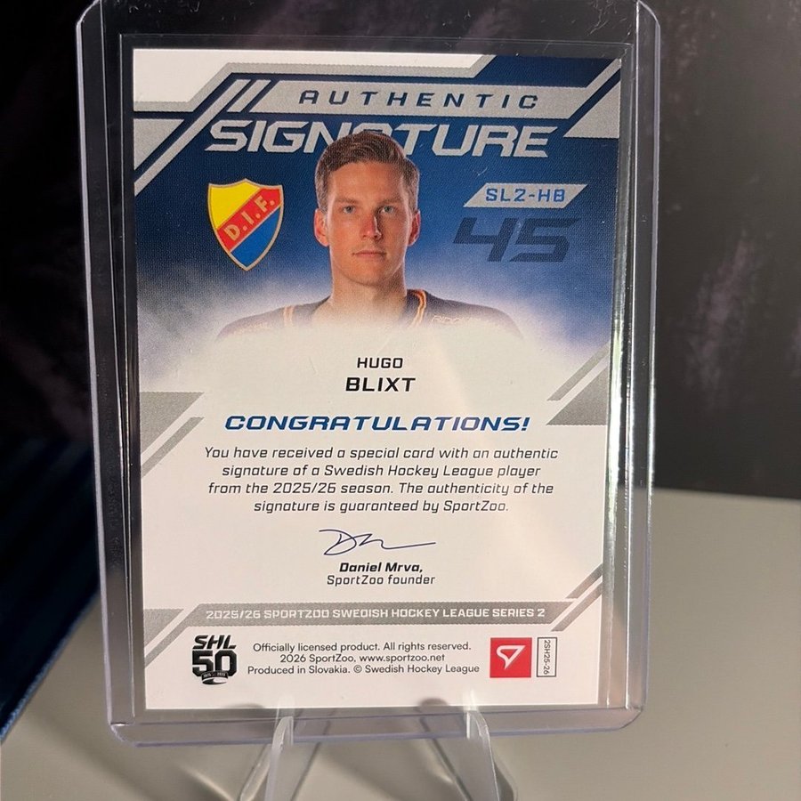 Hugo Blixt - Authentic Signature Level 2 - Hock.. | Köp på Tradera ...