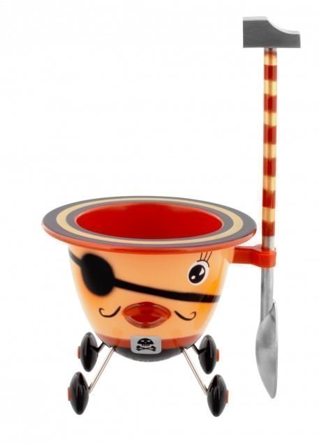 2 Pylones Äggkoppar föreställande Pirat och Fågel | Köp på Tradera ...