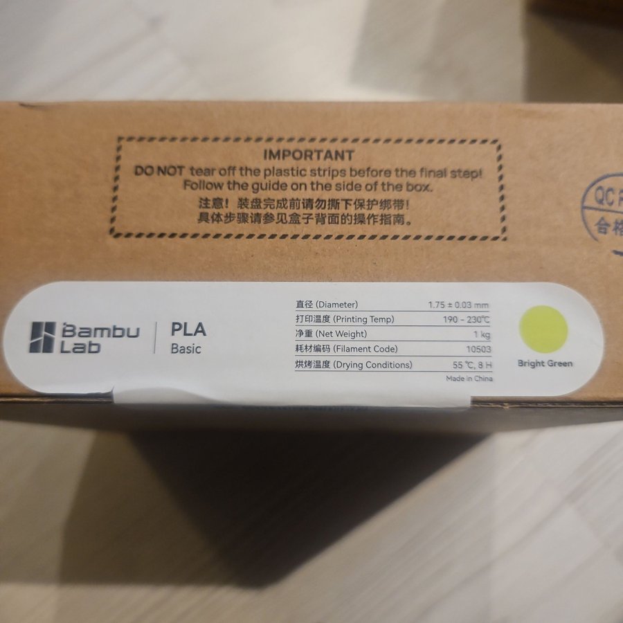 Bambu Lab PLA Basic Bright Green | Köp på Tradera (710663283)