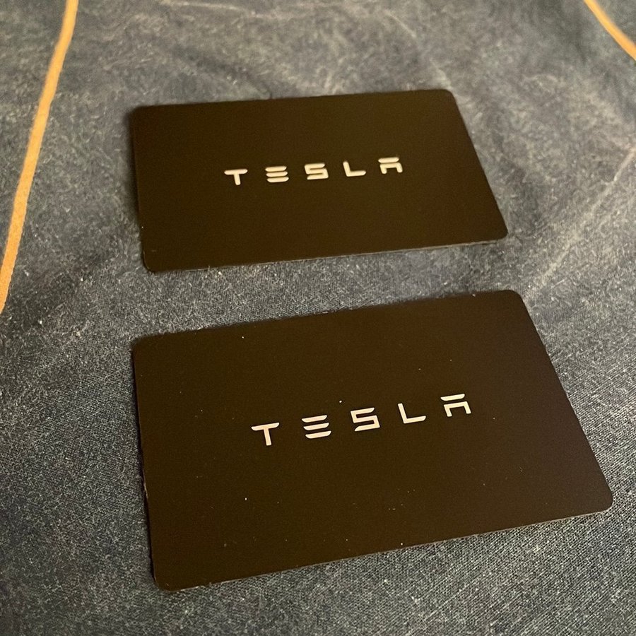 Tesla 2x Nyckel Kort Tesla Model 3 S Y X Key Ca.. | Köp på Tradera ...