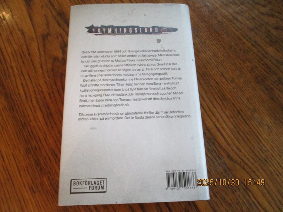 Till Minne Av En Mördare av Pascal Engman och J.. | Köp på Tradera ...