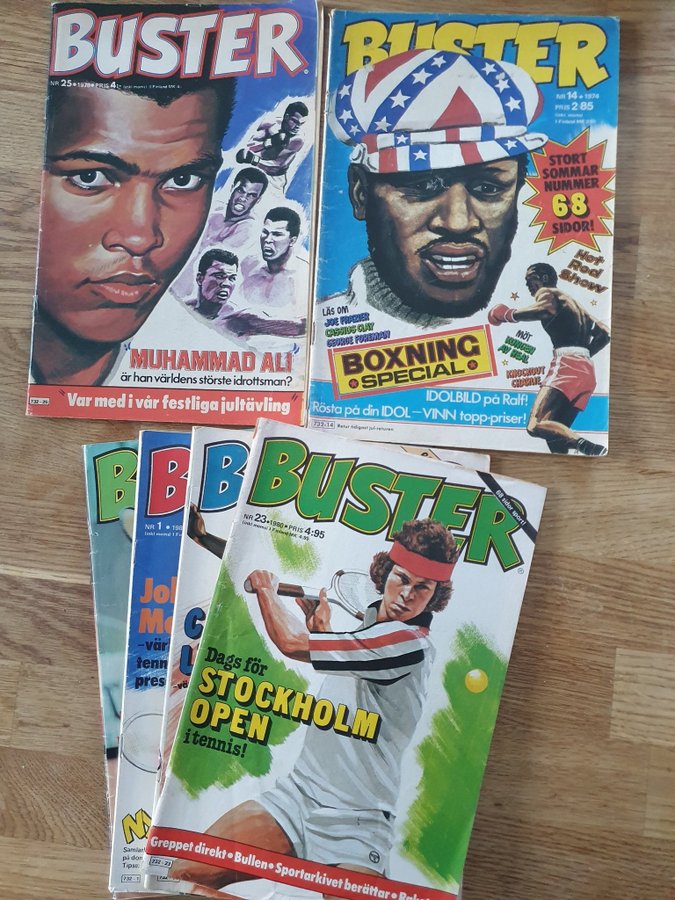 Buster Tidningar 1974-1984 Muhammad Ali Frazier.. | Köp på Tradera ...