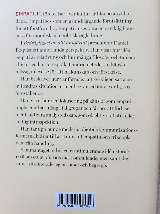 Bedrägligast av allt är hjärtat - Daniel Boqvist | Köp på Tradera ...