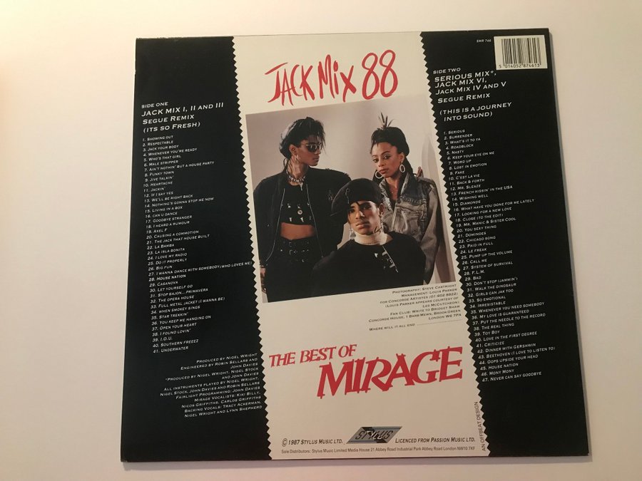 JACK MIX 88 - THE BEST OF MIRAGE. SMR-746. MINT.. | Köp på Tradera ...