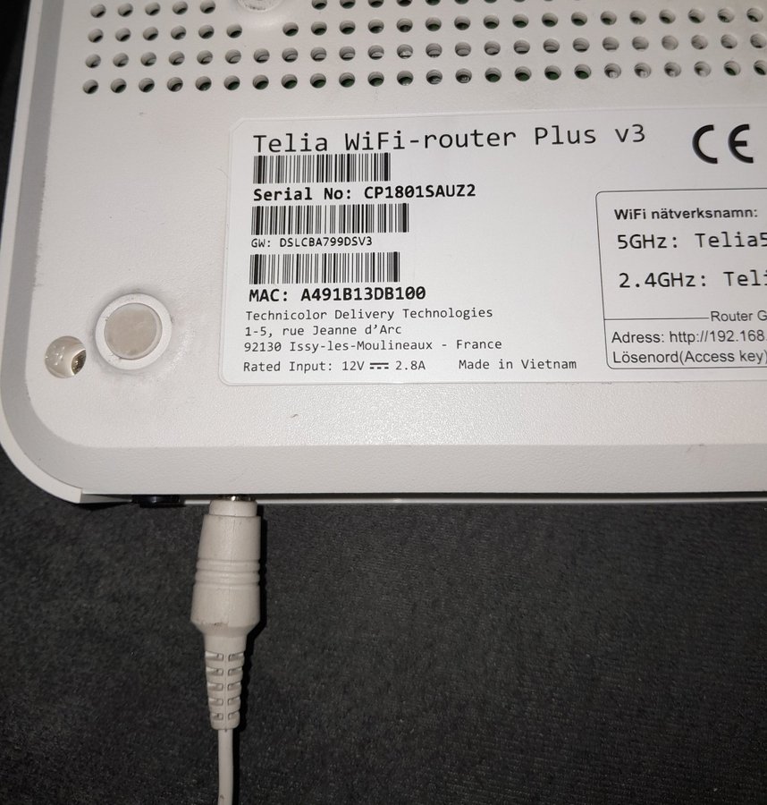 Telia WiFi-router Plus v3 | Köp på Tradera (708682900)