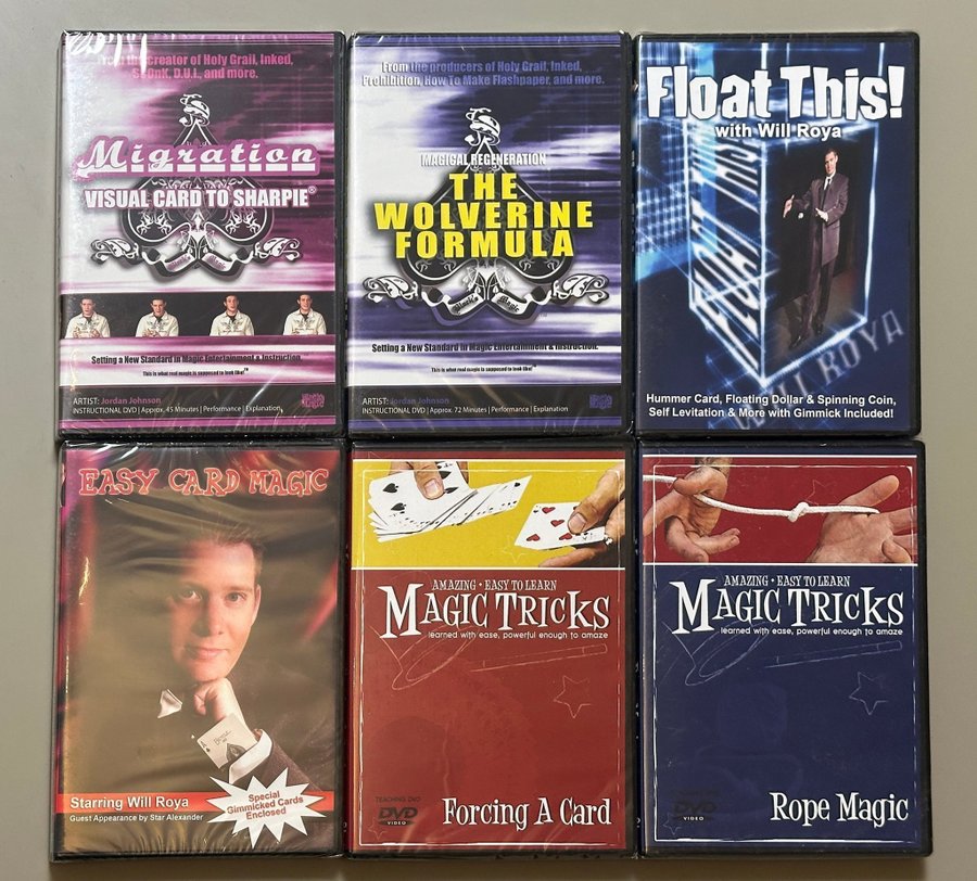 6 Magic Tricks DVD - HELT NYA OÖPPNADE! | Köp på Tradera (711797320)