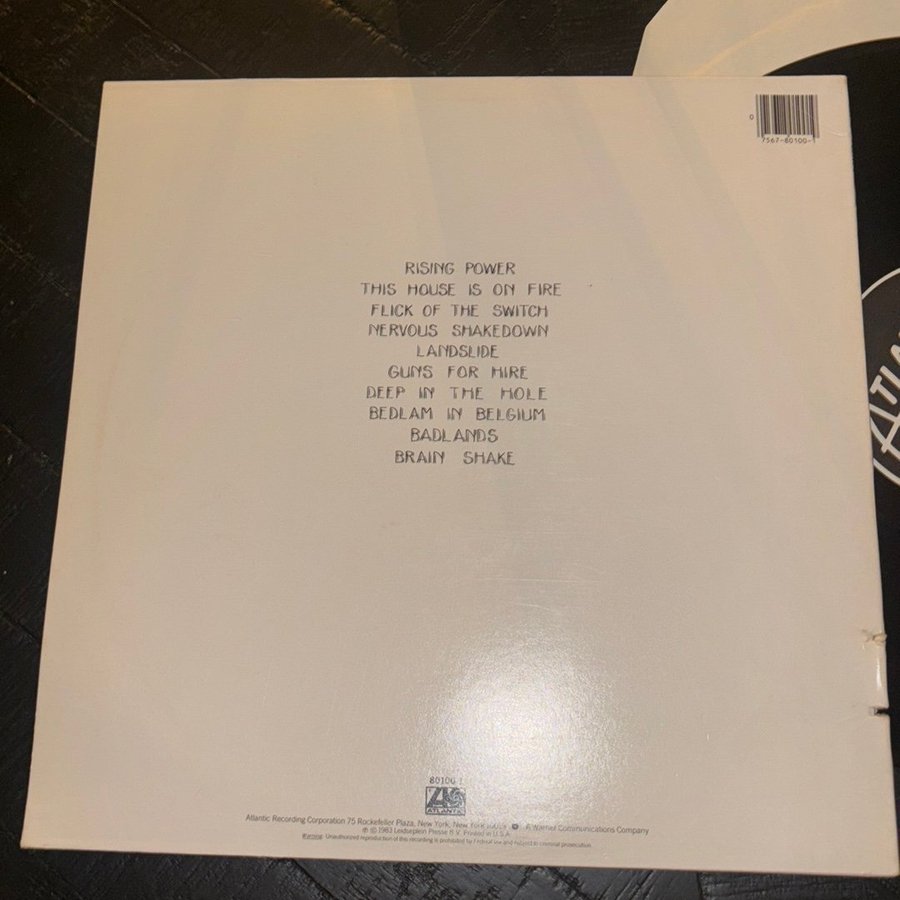 AC/DC - Flick of the Switch - Vinyl LP | Köp på Tradera (702488329)