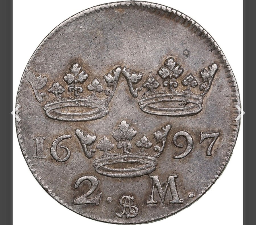 Karl XII. 2 Mark 1697 | AU/AU | Köp på Tradera (710476622)