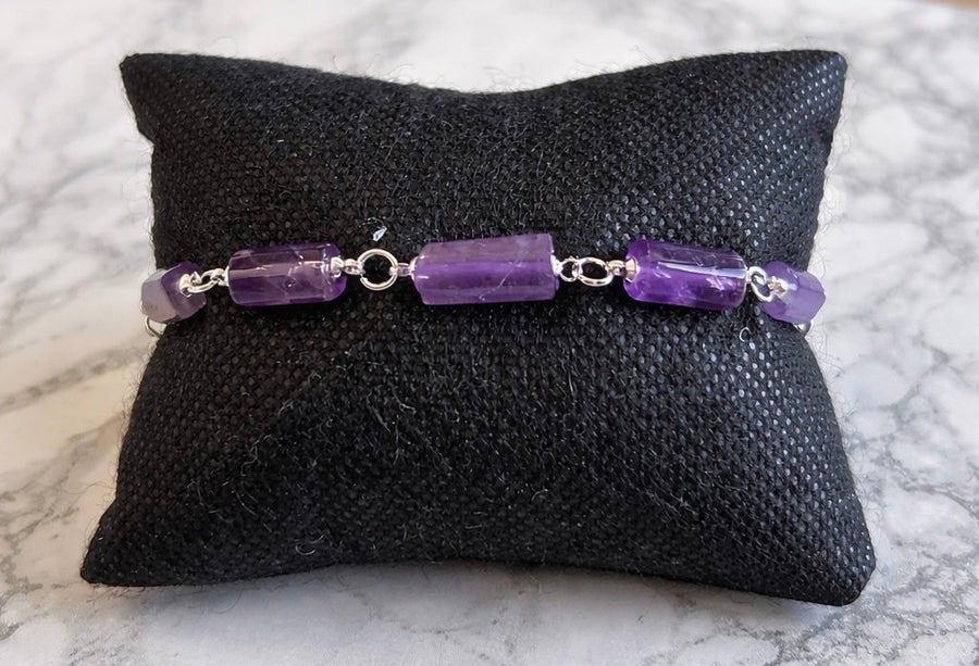Elegant ametist armband | Köp på Tradera (737072902)