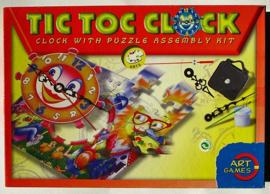 Tic Toc Clock Pussel med klockverk | Köp på Tradera (708865377)