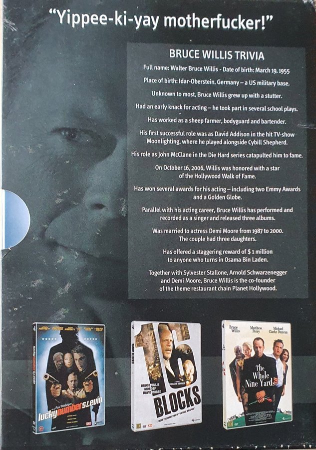 3DVD Bruce Willis - Lucky Number Slevin, 16 Blo.. | Köp på Tradera ...