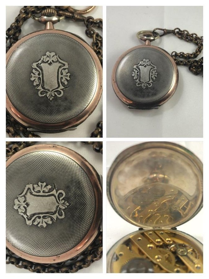 Remontoir Ancre 15 Rubis Spiral Breguet Balancier Coupe´ silver 0,800