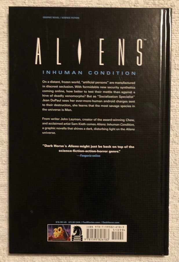 Aliens: Inhuman Condition HC Sam Kieth Dark Horse | Köp på Tradera ...
