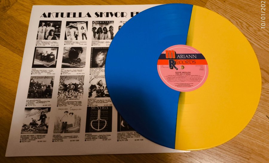 Eddie Meduza - För Jævle Braa! Blå Gul Vinyl | Köp på Tradera (711104448)