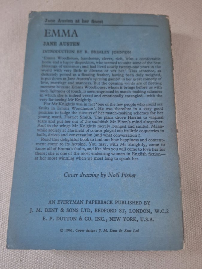 Emma av Jane Austen, 1961 engelsk original utgå.. | Köp på Tradera ...