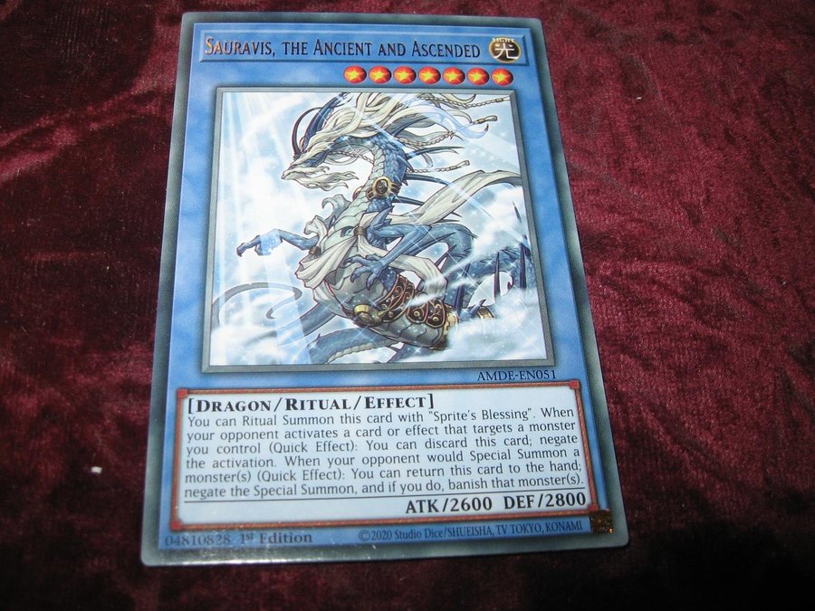 YU-GI-OH SAURAVIS, THE ANCIENT AND ASCENDED AMD.. | Köp på Tradera ...