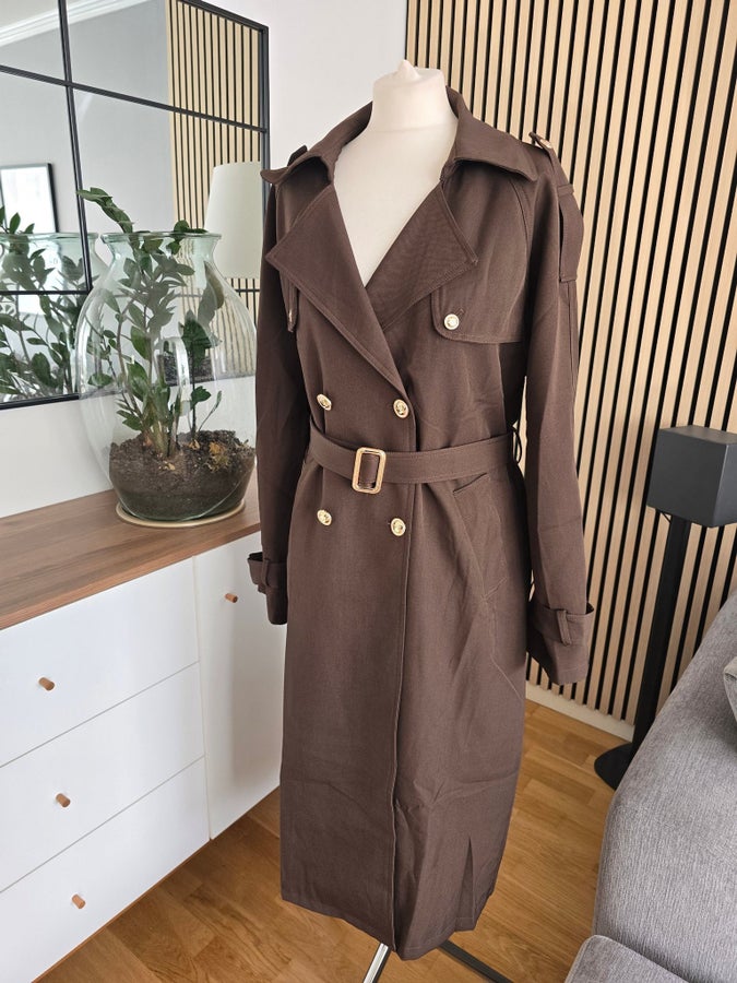 Flam Mode brun trenchcoat trench kappa, storlek.. | Köp på Tradera ...