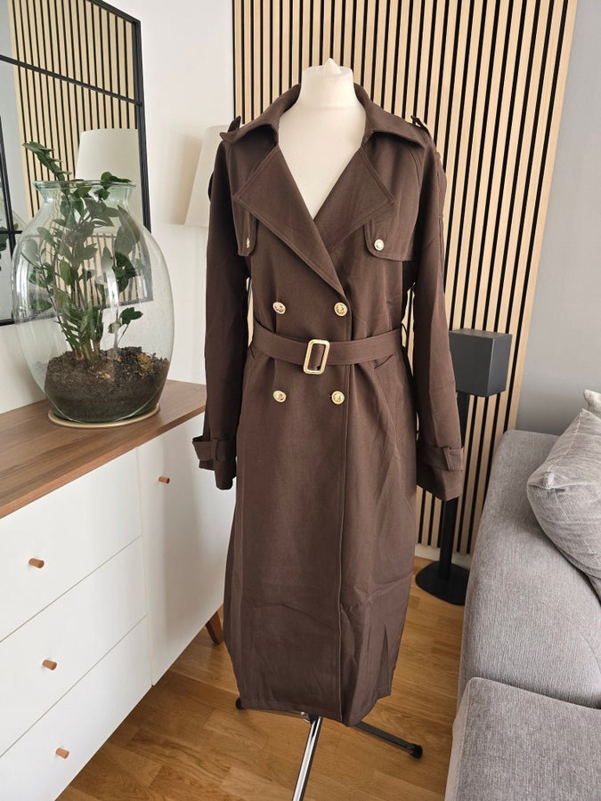 Flam Mode brun trenchcoat trench kappa, storlek.. | Köp på Tradera ...