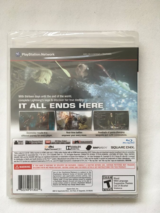 Lightning Returns: Final Fantasy XIII - PS3 Reg.. | Köp på Tradera ...