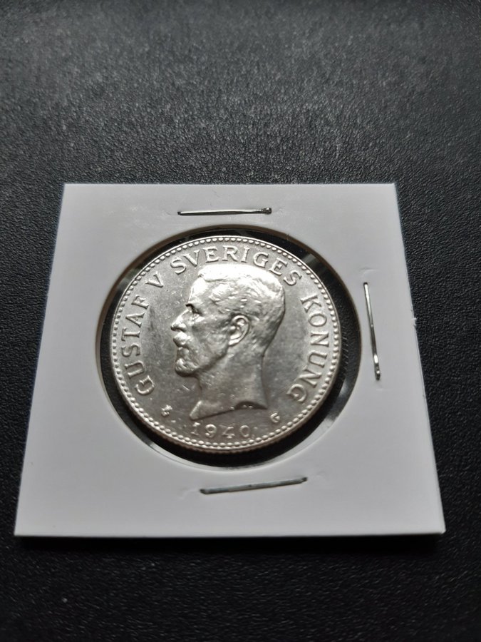 EN MYCKET VACKER 2 KRONA I 80% SILVER FRÅN 1.. | Köp på Tradera (733273050)