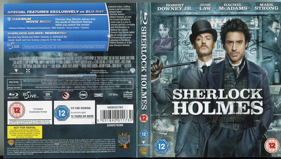 Sherlock Holmes Blu-ray 2disc Robert Downey Jr,.. | Köp på Tradera ...