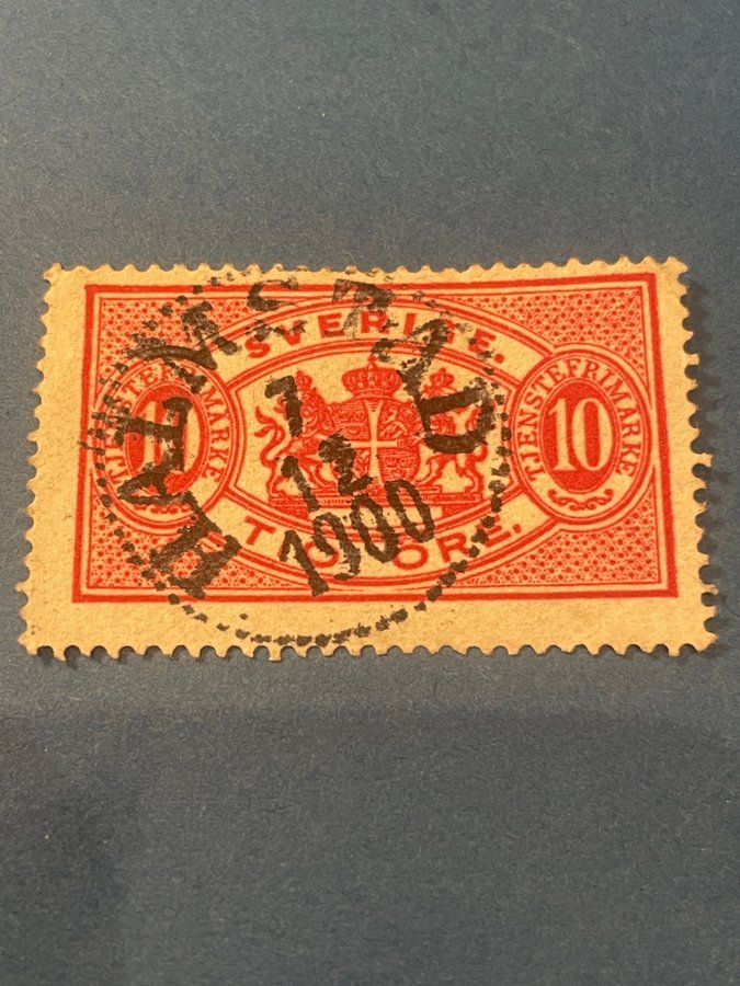 Sweden Official stamp 10 ore USED Stockholm 1900 | Köp på Tradera ...