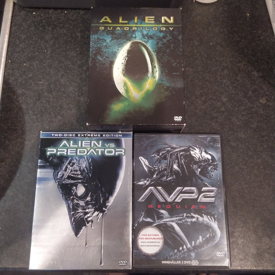 Alien Quadrilogy + Alien vs Predator + AVP2 | Köp på Tradera (713486932)