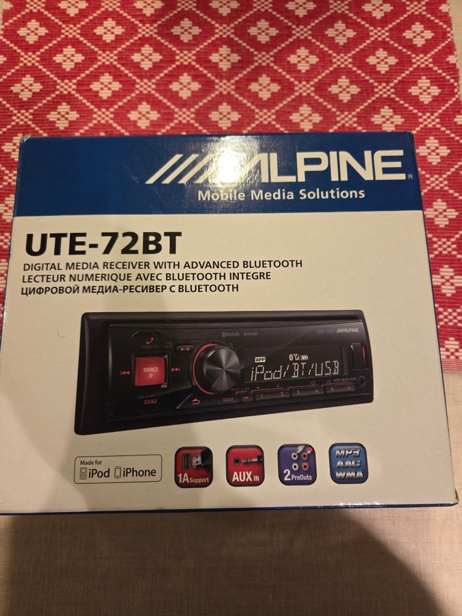 Alpine UTE-72BT Digital Media Receiver | Köp på Tradera (711533993)
