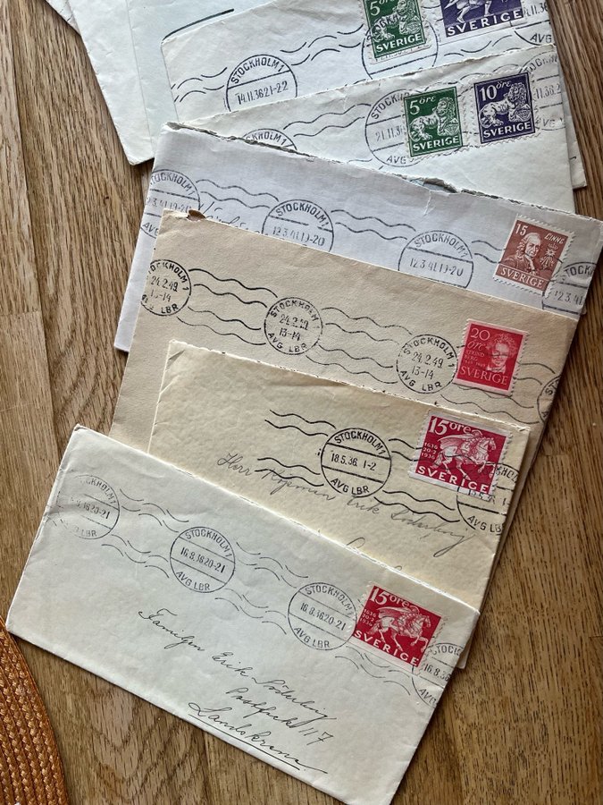 GAMLA BREV STÄMPLADE Stockholm | Köp på Tradera (661249729)