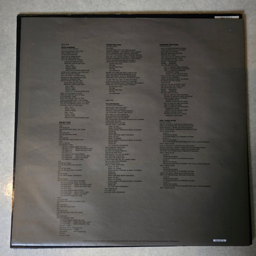 Metallica - Metallica (The Black Album) - Vinyl | Köp på Tradera ...