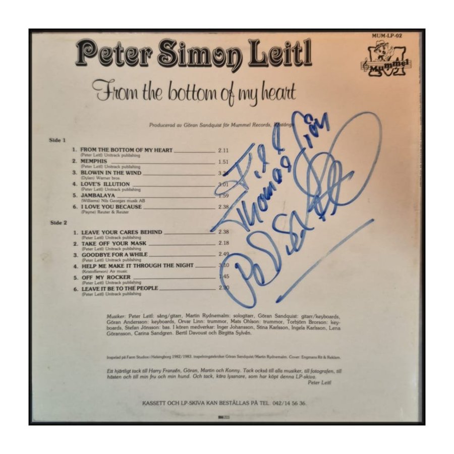 Peter Simon Leitl: From The Bottom Of My Heart | Köp på Tradera (733602394)