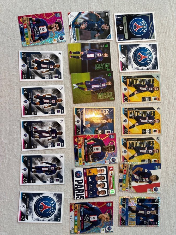 Fotbollskort Paris Saint-Germain Nyskick PSG | Köp på Tradera (708069171)