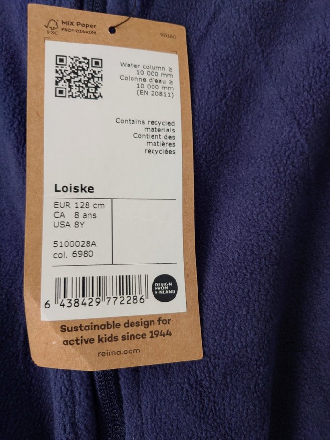 Ny Reima blå overall/regnbyxor med ovandel, sto.. | Köp på Tradera ...