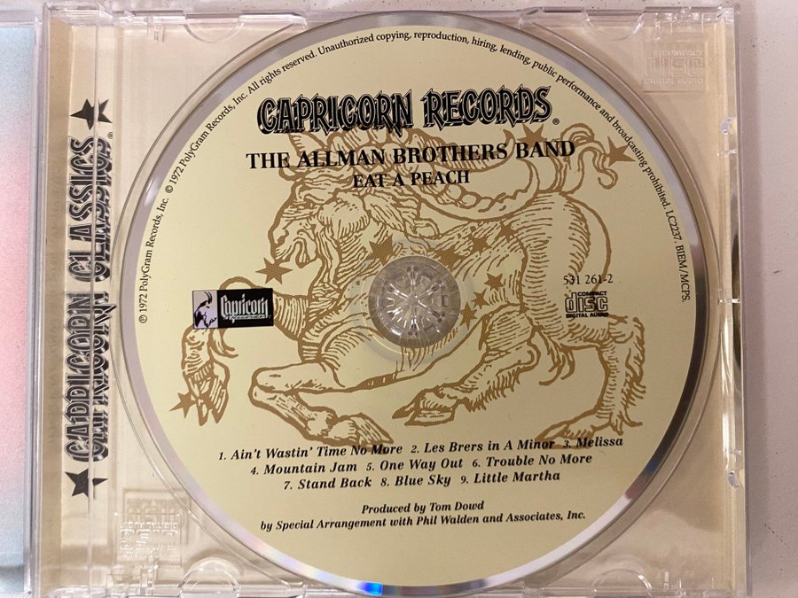 THE ALLMAN BROTHERS BAND - Eat A Peach (1972) C.. | Köp på Tradera ...