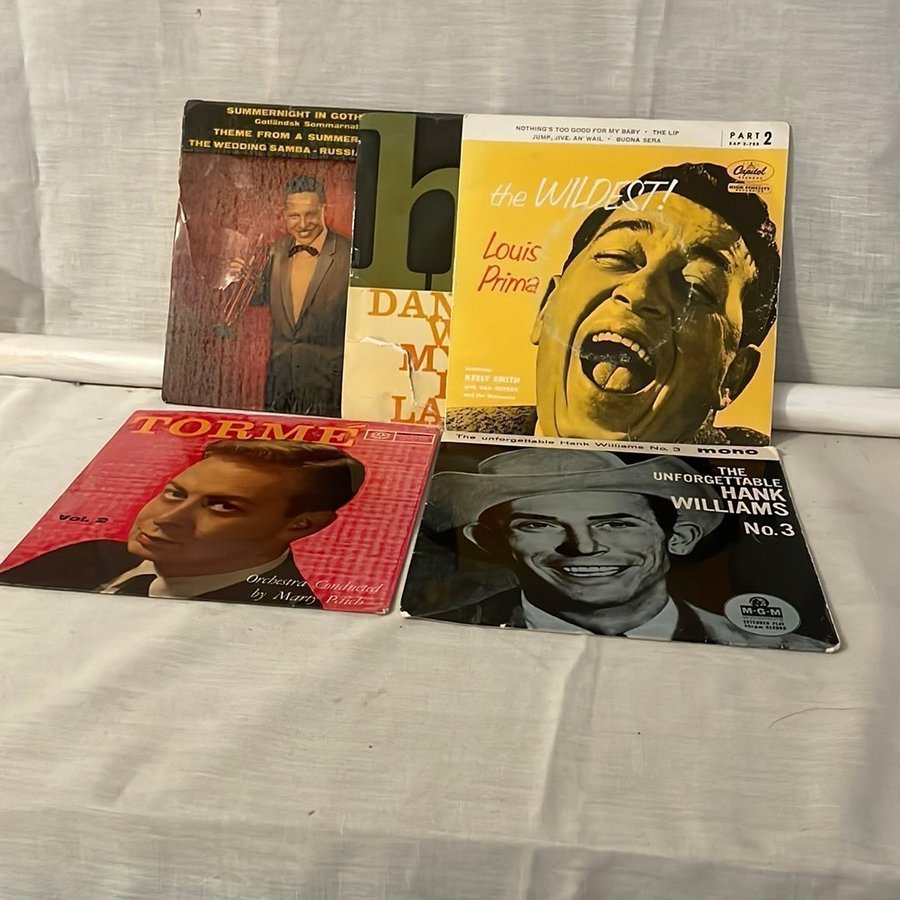EP-skivor: Louis Prima, Hank Williams, Torne, D.. | Köp på Tradera ...