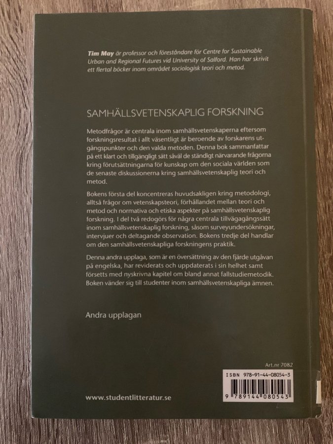 Samhällsvetenskaplig Forskning av Tim May | Köp på Tradera (708580171)