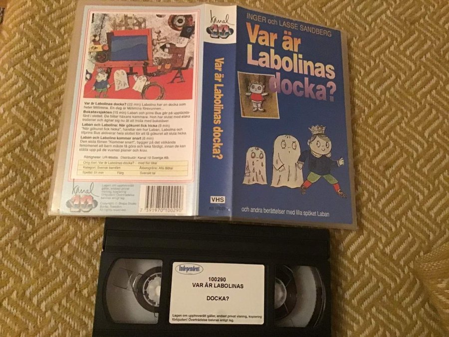 VAR ÄR LABOLINAS DOCKA VHS AV INGER OCH LASSE S.. | Köp på Tradera ...