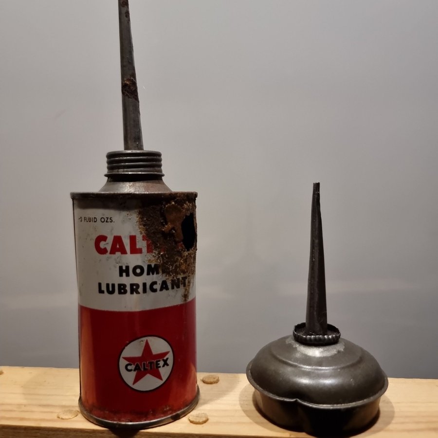 Vintage Caltex Home Lubricant oljekanna | Köp på Tradera (733459105)