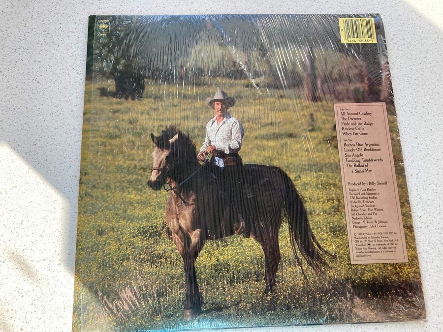 MARTY ROBBINS - ALL AROUND COWBOY LP 1979 TOPPS.. | Köp på Tradera ...