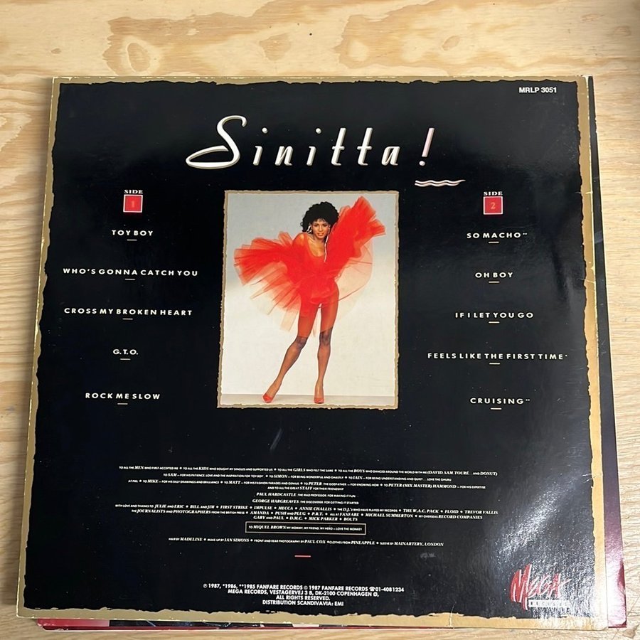 Sinitta! Vinyl LP | Köp på Tradera (705847476)