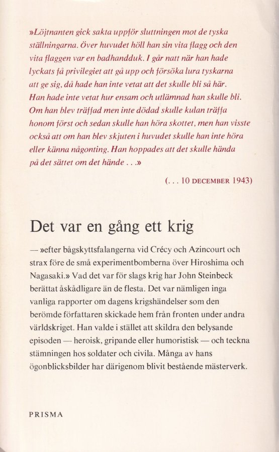 Se produkter som liknar Bok Det var en gång ett krig .. på Tradera ...