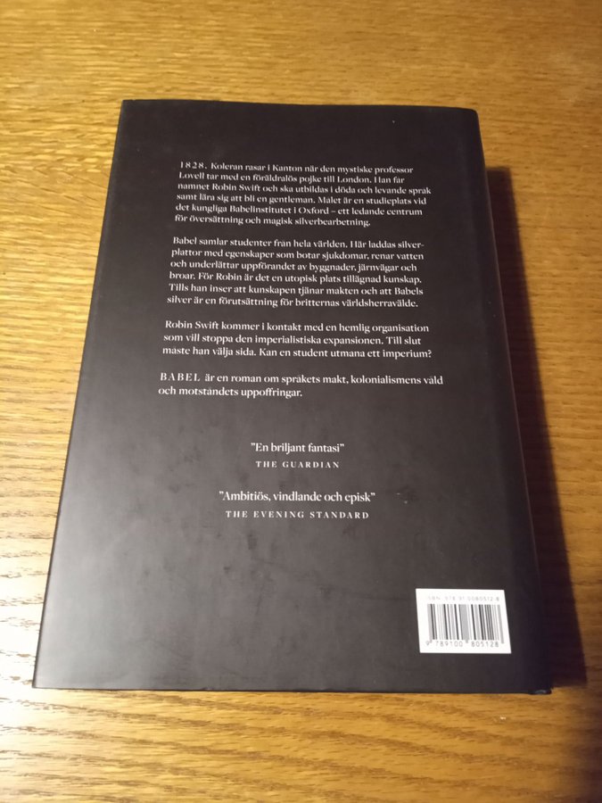 Boken Babel - En hemlig historia av R.F. Kuang | Köp på Tradera (713810086)