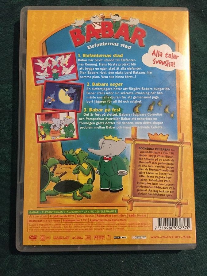 DVD Babar - Elefanternas stad | Köp på Tradera (539809343) DVD Babar - Elefanternas stad | Köp på Tradera (539809343)