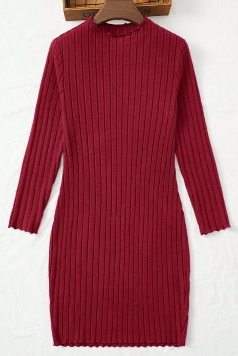 NY röd stretchig klänning. Lapp kvar. Byst 53 c.. | Köp på Tradera ...