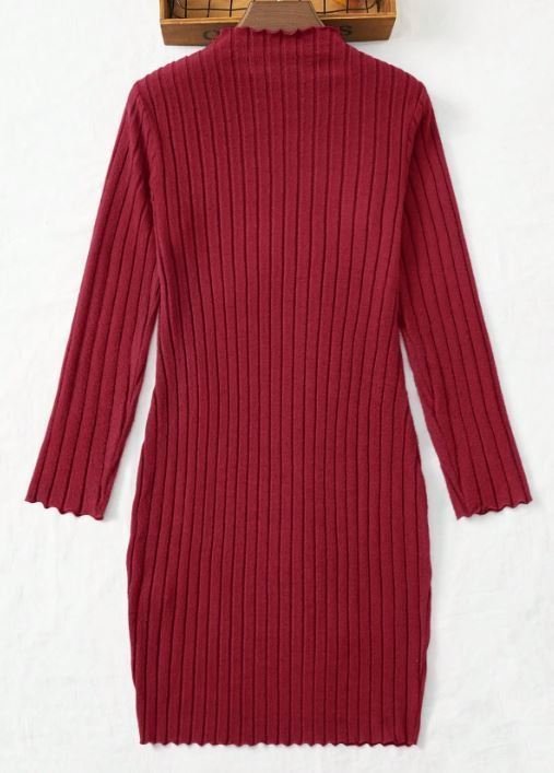 NY röd stretchig klänning. Lapp kvar. Byst 53 c.. | Köp på Tradera ...