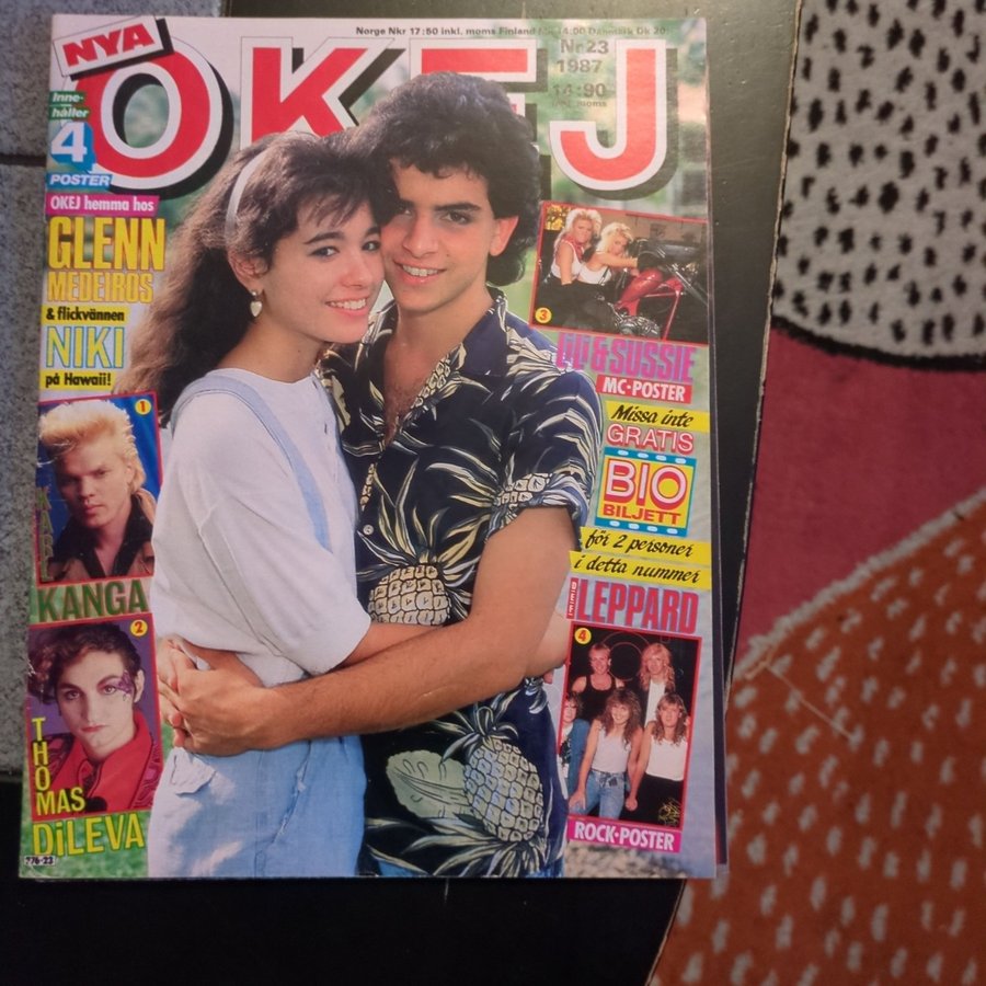 OKEJ Nr 23 1987 med posters | Köp på Tradera (701416515)
