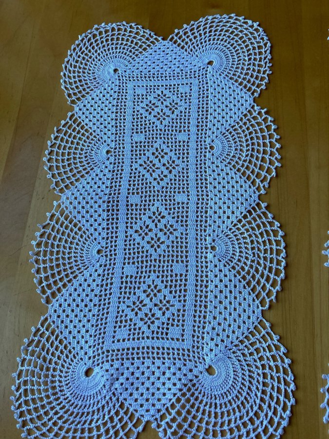 HANDVIRKADE DUKAR 3 ST VITA FINA! | Köp på Tradera (702467890)